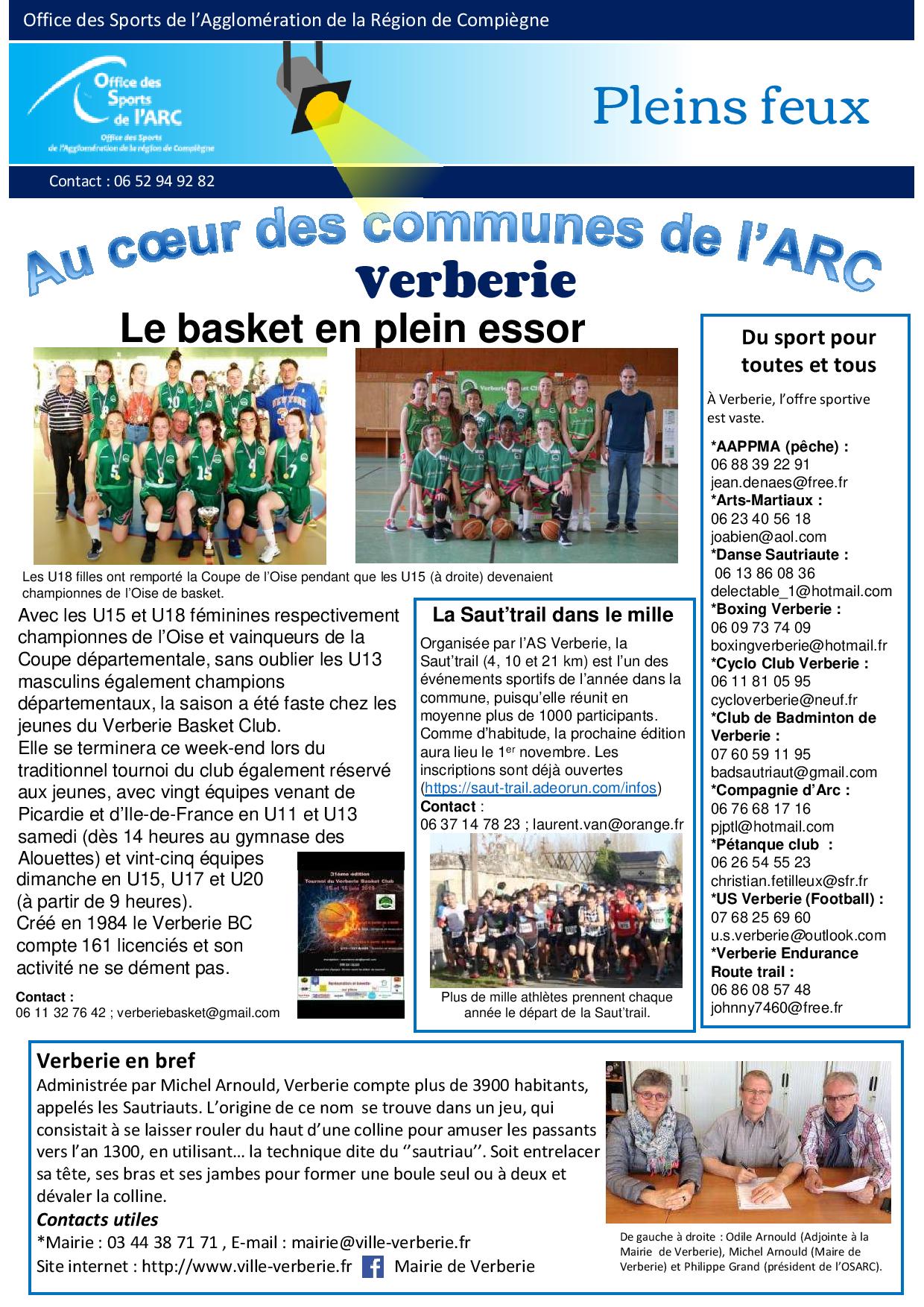 VERBERIE - Office des Sports de l'Agglomération de la Région de Compiègne